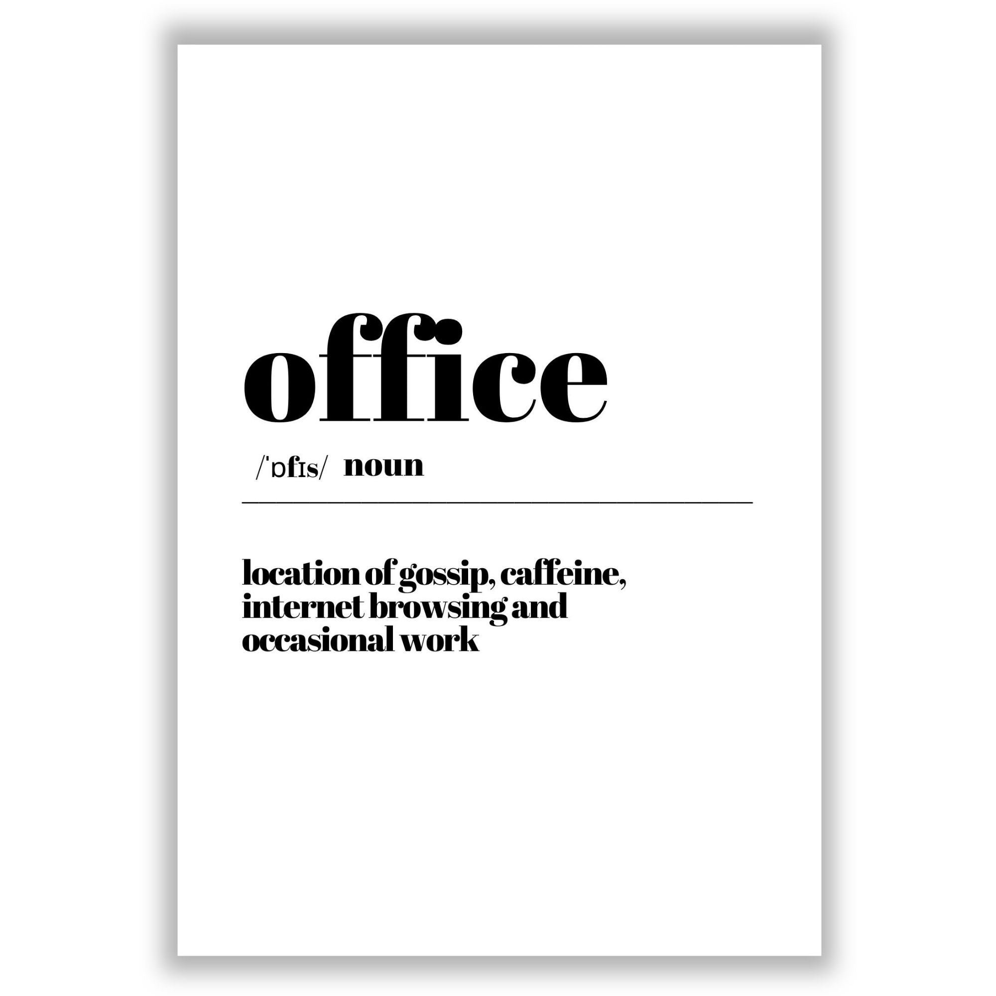 Office Definition Print By Here s The Thing Art Office Definition Print By Here s The Thing Art
